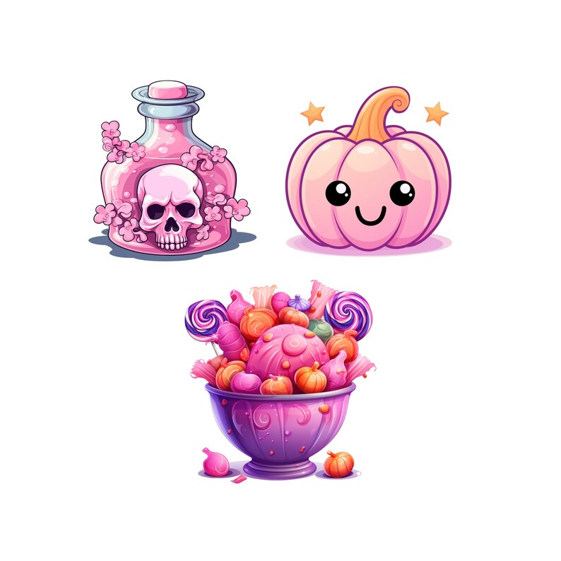 Pastel Halloween Clipart, Cute Watercolor Halloween PNG Designs ...