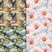 Daisy Digital Paper, Spring Floral Patterns for Scrapbooking, Seamless ...