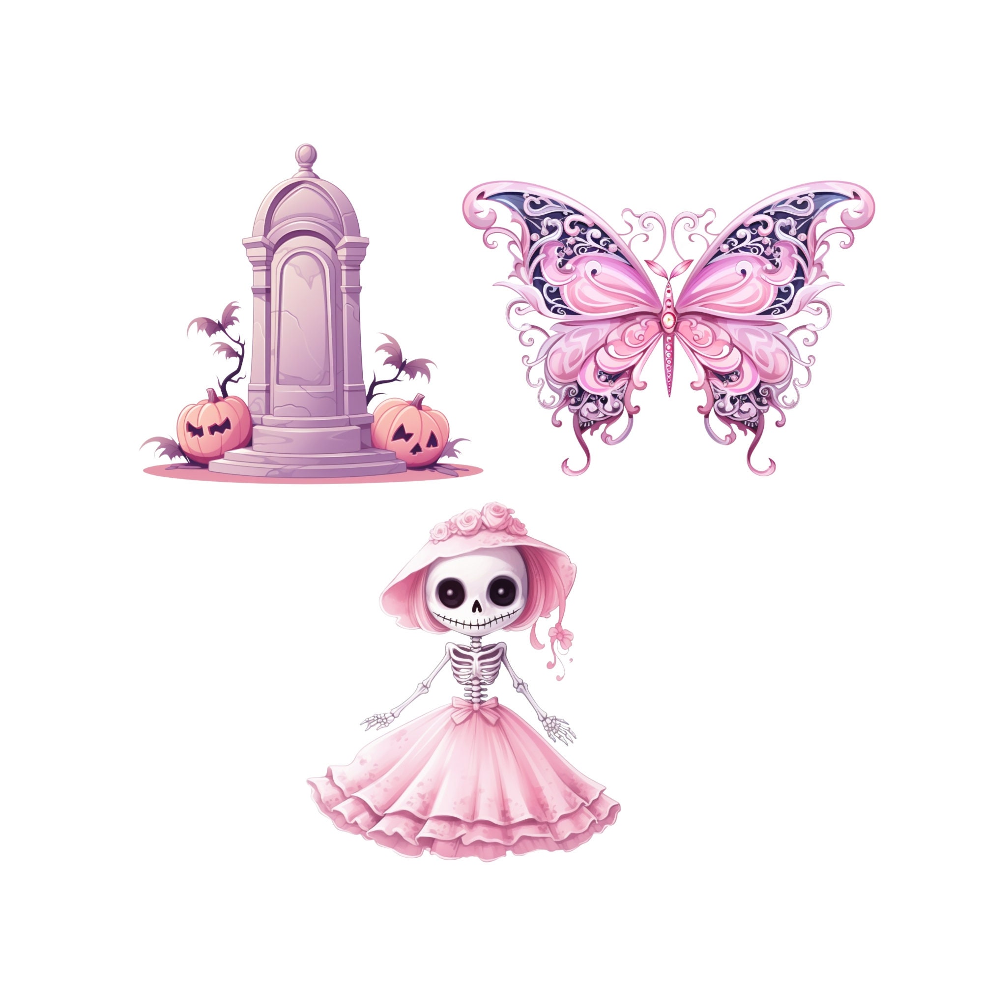 Pastel Halloween Clipart, Cute Watercolor Halloween PNG Designs ...