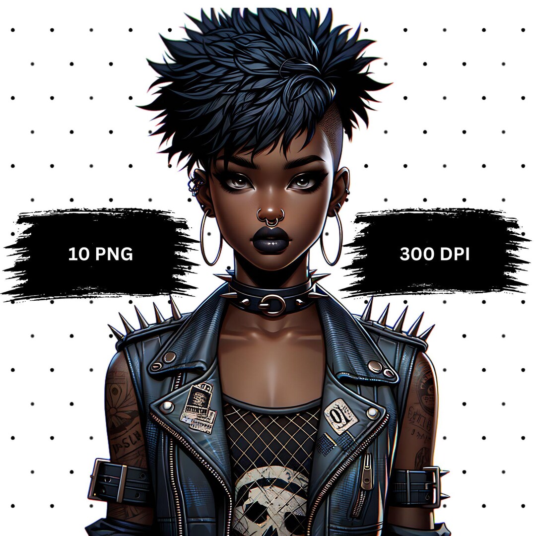 Black Girl Clipart, Fashion Girl Clipart, Black Girl PNG, Digital ...