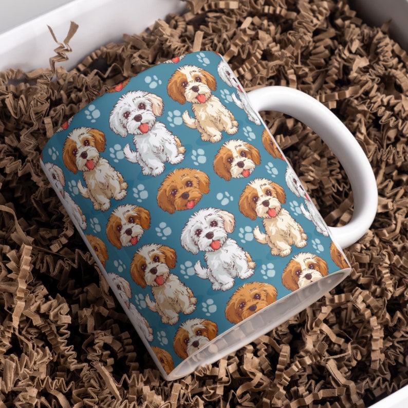 Puppy Digital Paper, Cute Dogs Seamless Pattern, Puppy Background ...