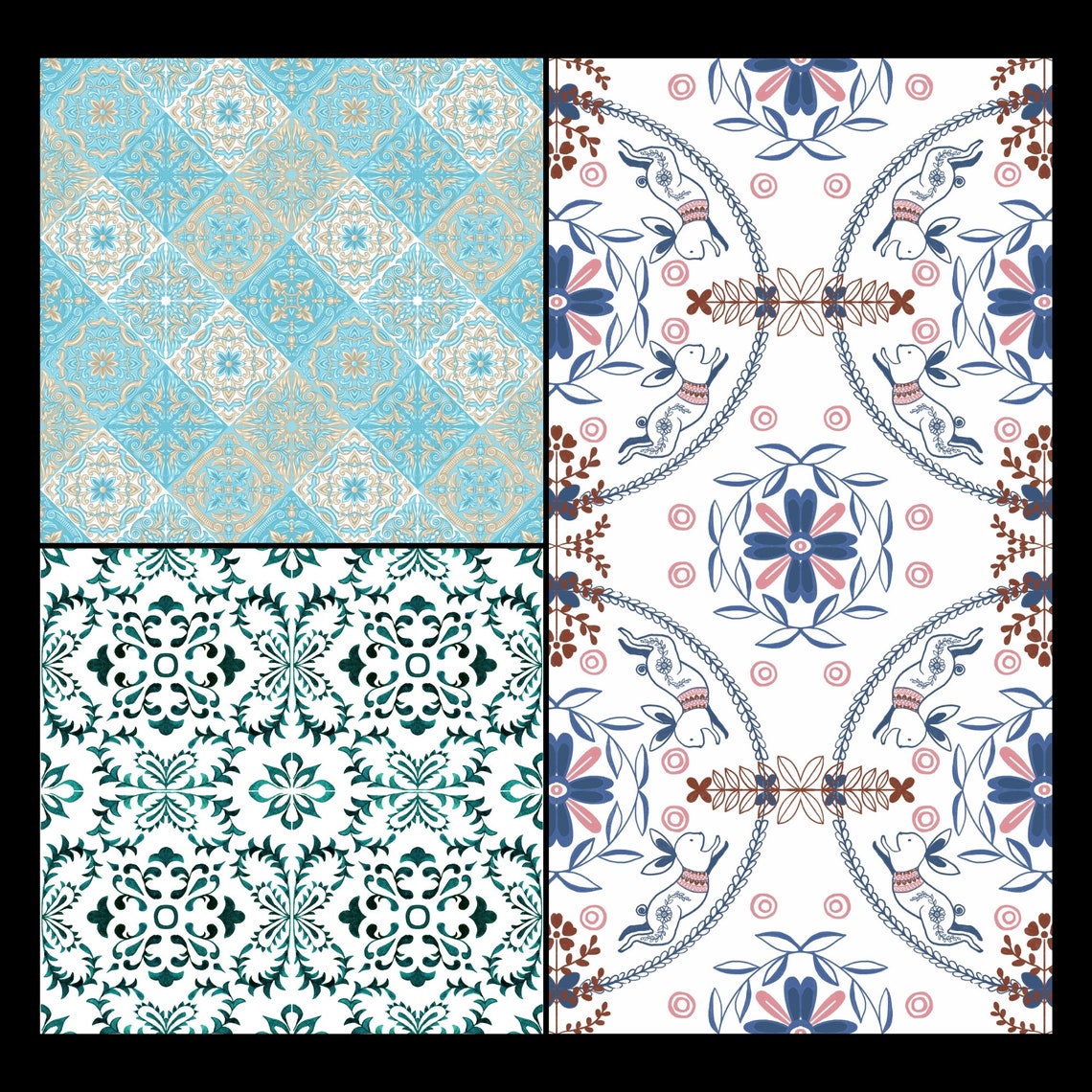 Italian Tile Digital Paper, Seamless Pattern, Italian Printable ...