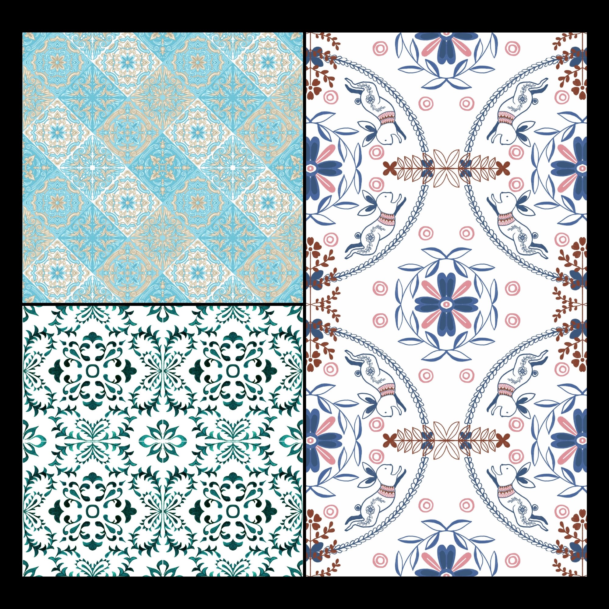 Italian Tile Digital Paper, Seamless Pattern, Italian Printable ...