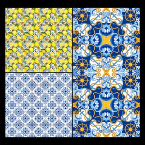 Italian Tile Digital Paper, Seamless Pattern, Italian Printable ...