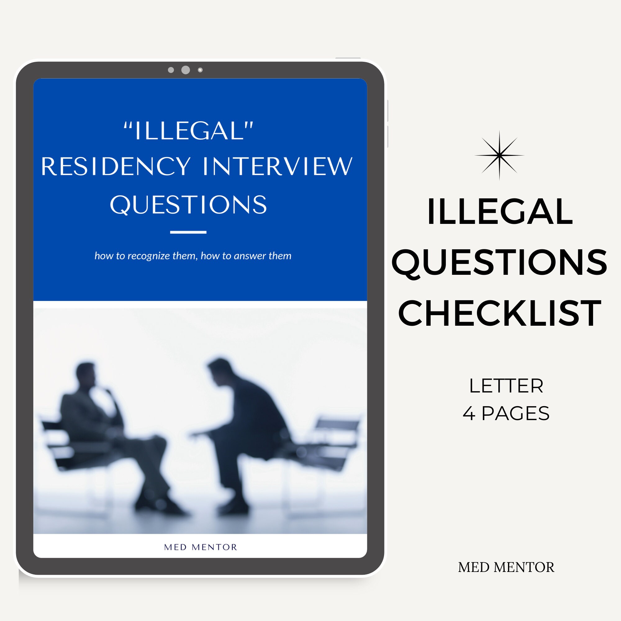 Medical Residency Interview Question Workbook and Prep Guide - Etsy