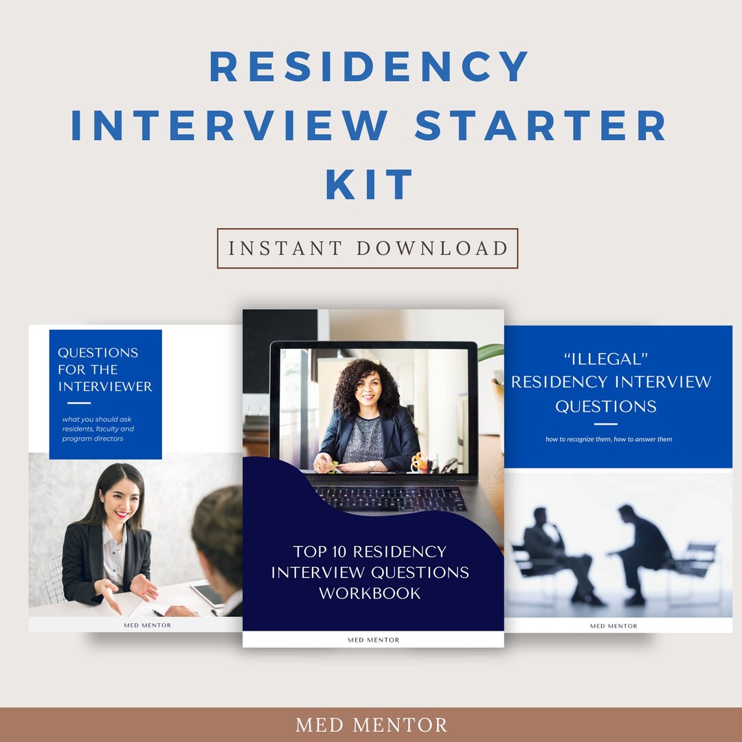 Medical Residency Interview Question Workbook and Prep Guide - Etsy