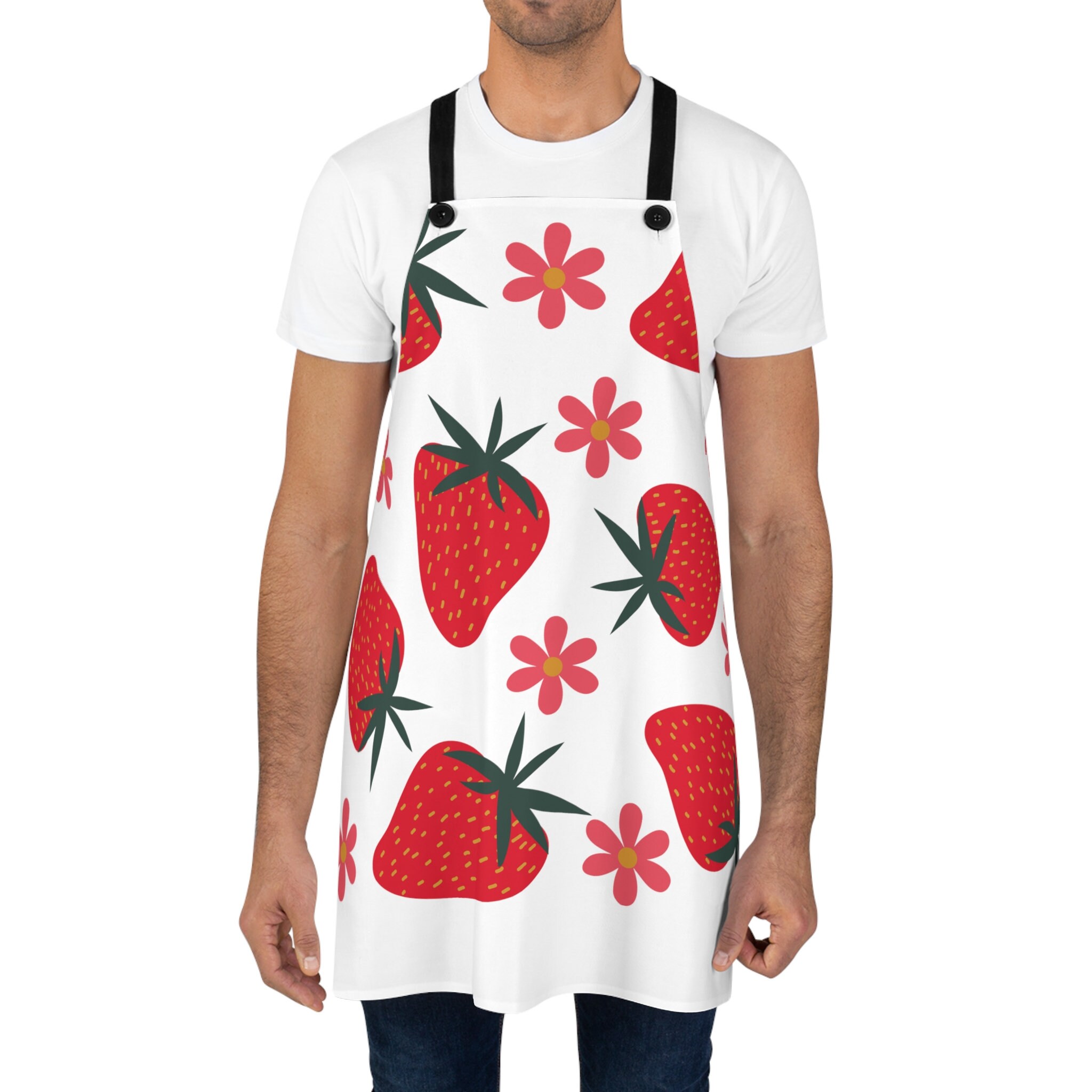 Apron, Berry Pattern, Strawberry Pattern - Etsy