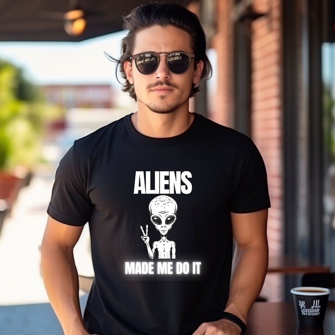 Alien Shirt UFO Shirt Retro Alien Shirt Funny Alien Shirt - Etsy