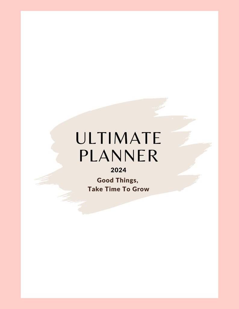 3 in 1 Ultimate Planner for 2024 Weekly Planner, Monthly Budget Planner ...