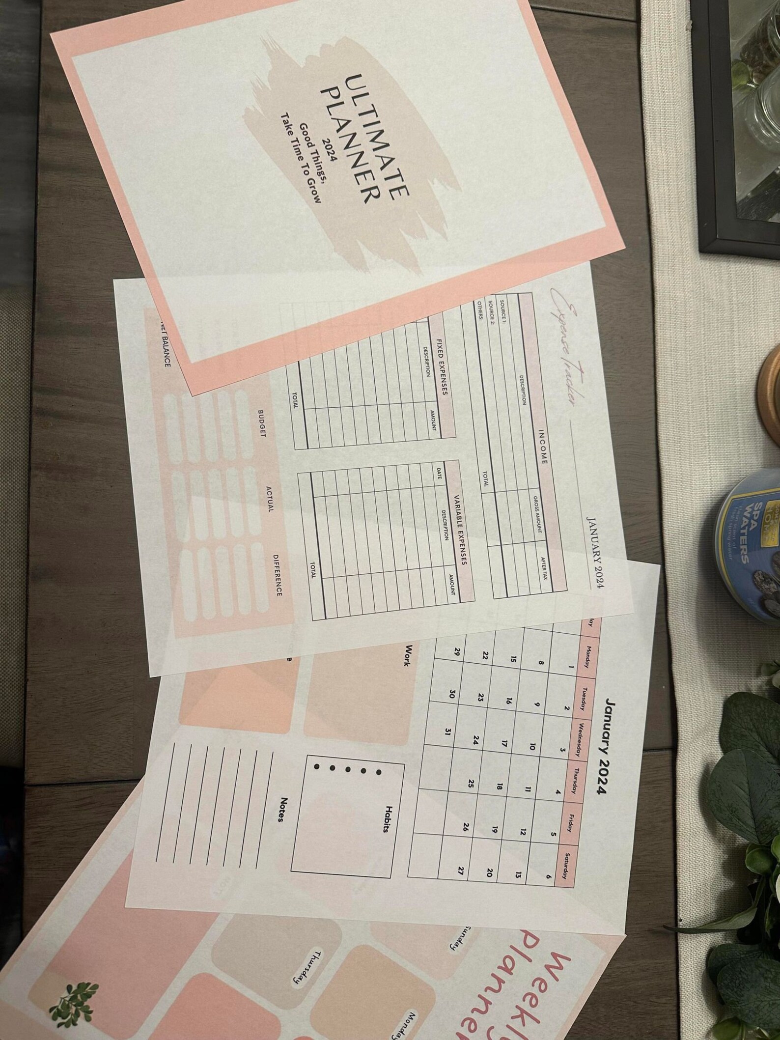 3 in 1 Ultimate Planner for 2024 Weekly Planner, Monthly Budget Planner ...