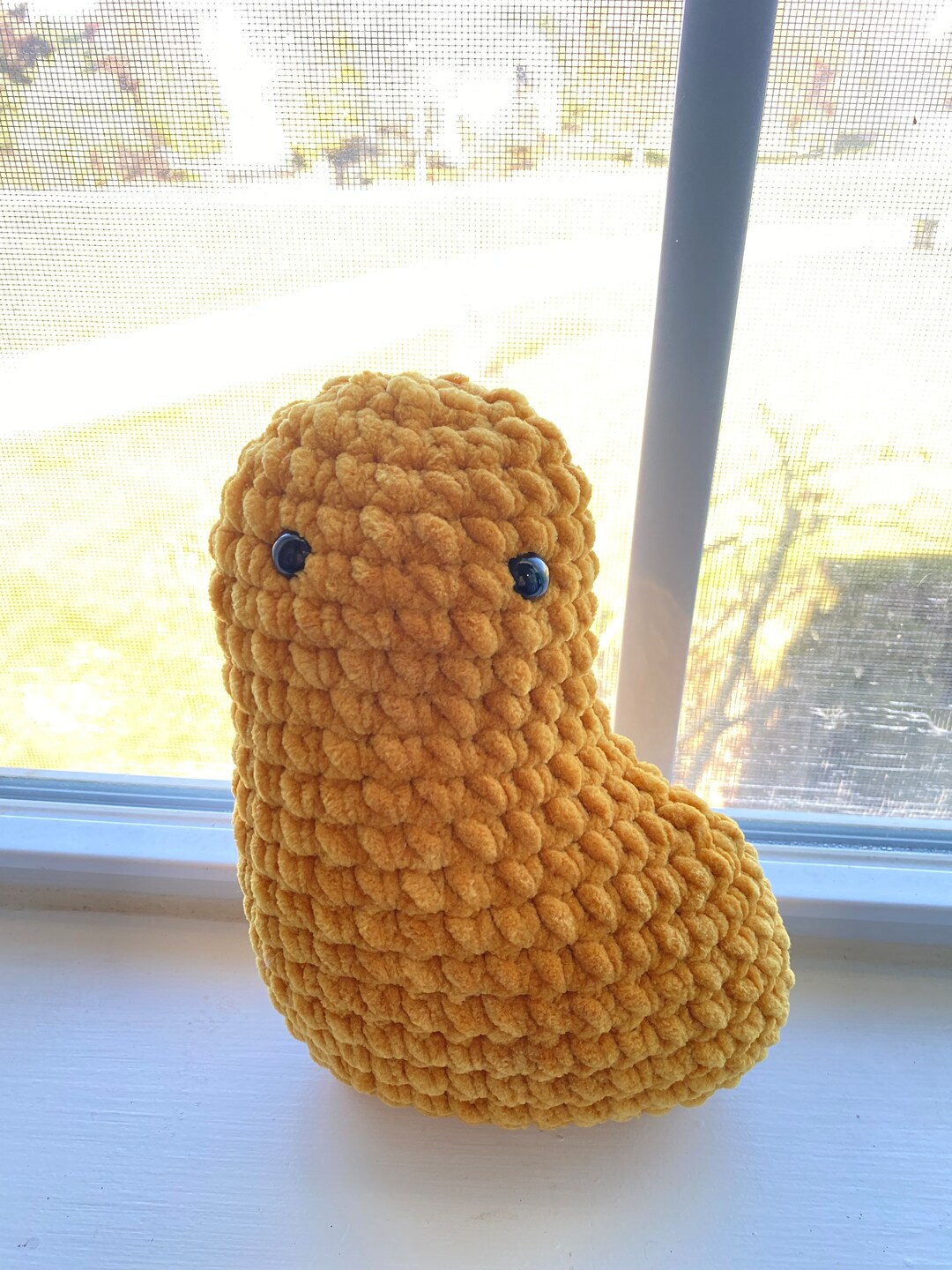 Large Chicken Nugget Plush - Crochet Chicken Nugget - Etsy