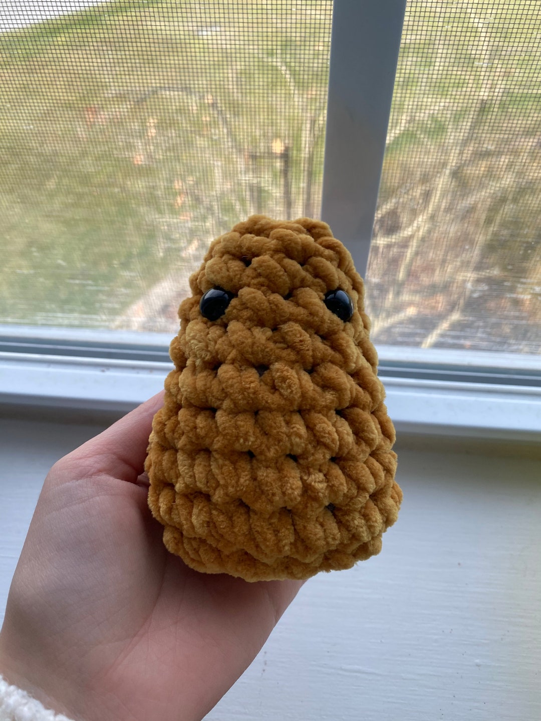 Crochet Chicken Nugget Crocheted Chicken Nugget Small - Etsy