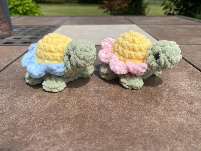Crochet Flower Turtle - Etsy