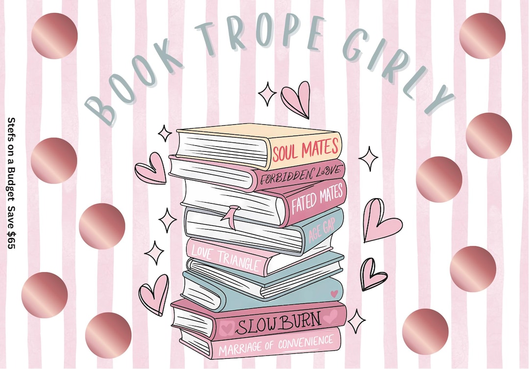 Book Trope Girly! Scratch off Savings Challenge - Etsy