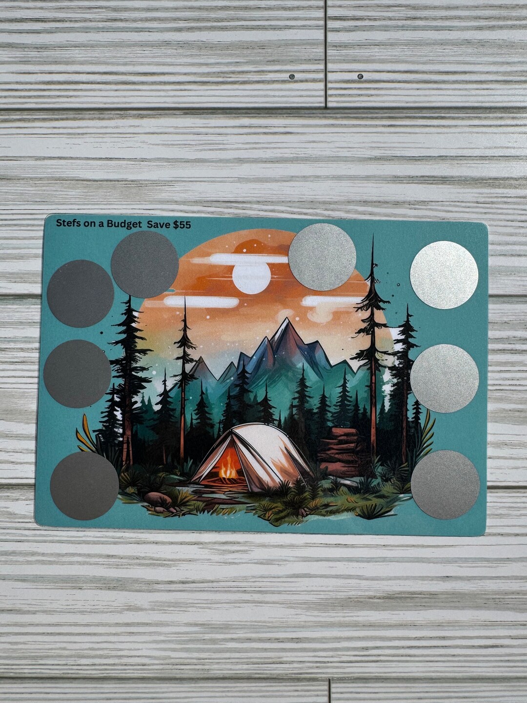 Camp Life Scratch off Savings Challenge - Etsy
