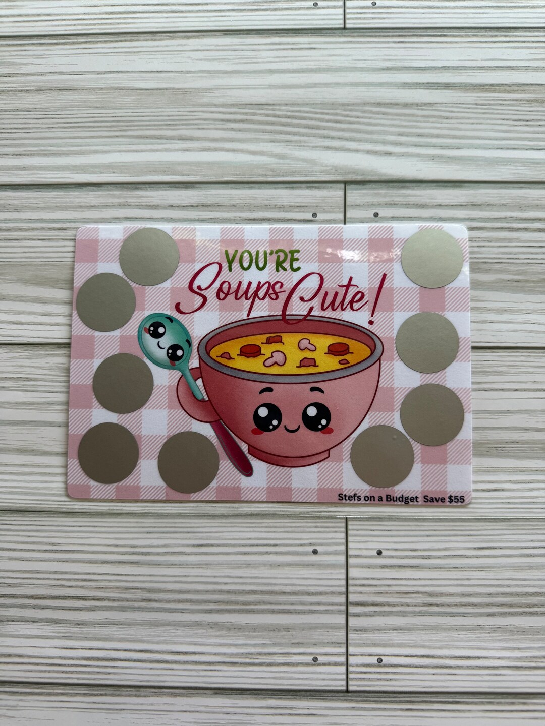Soups Cute! Scratch off Savings Challenge - Etsy
