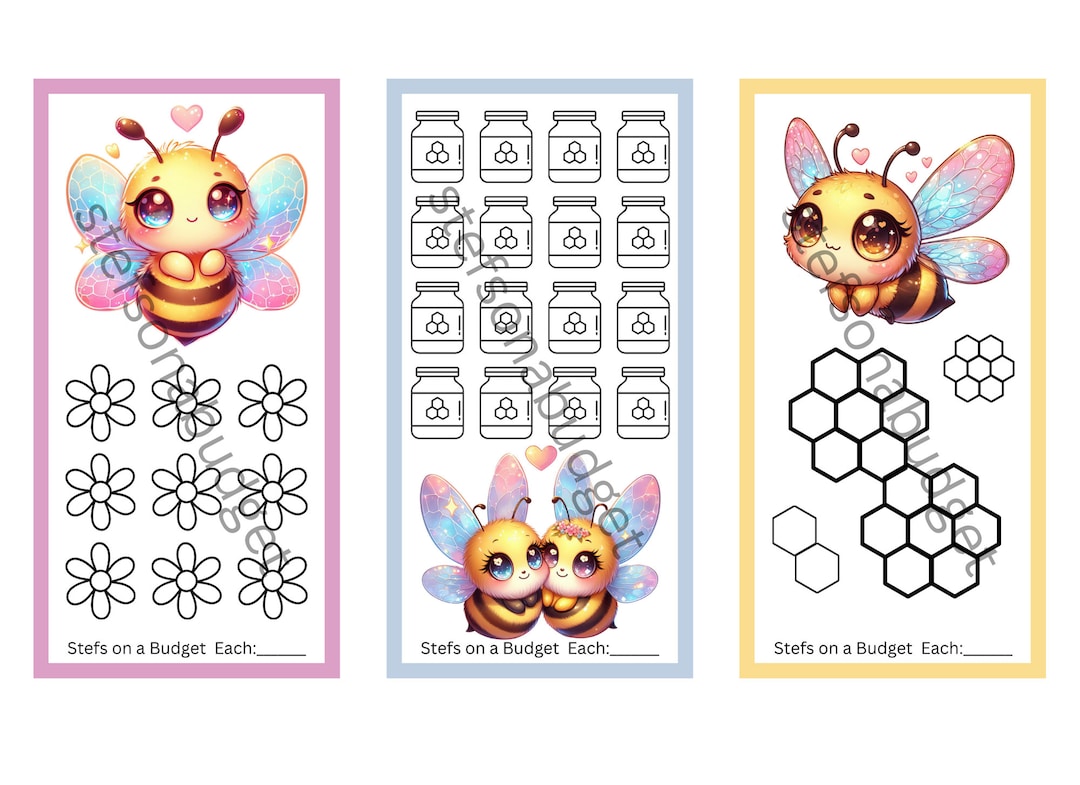 Honey Bee Mini Savings Challenges - Printable PDF - Etsy