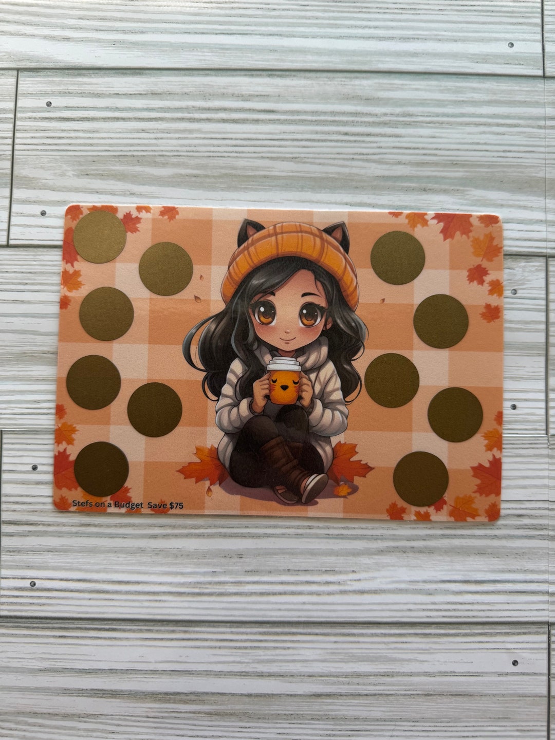 Cozy Fall Scratch off Savings Challenge - Etsy