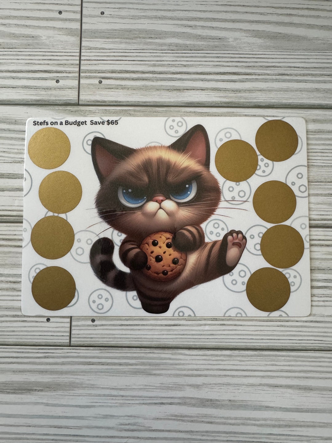 My Cookie Scratch off Savings Challenge - Etsy