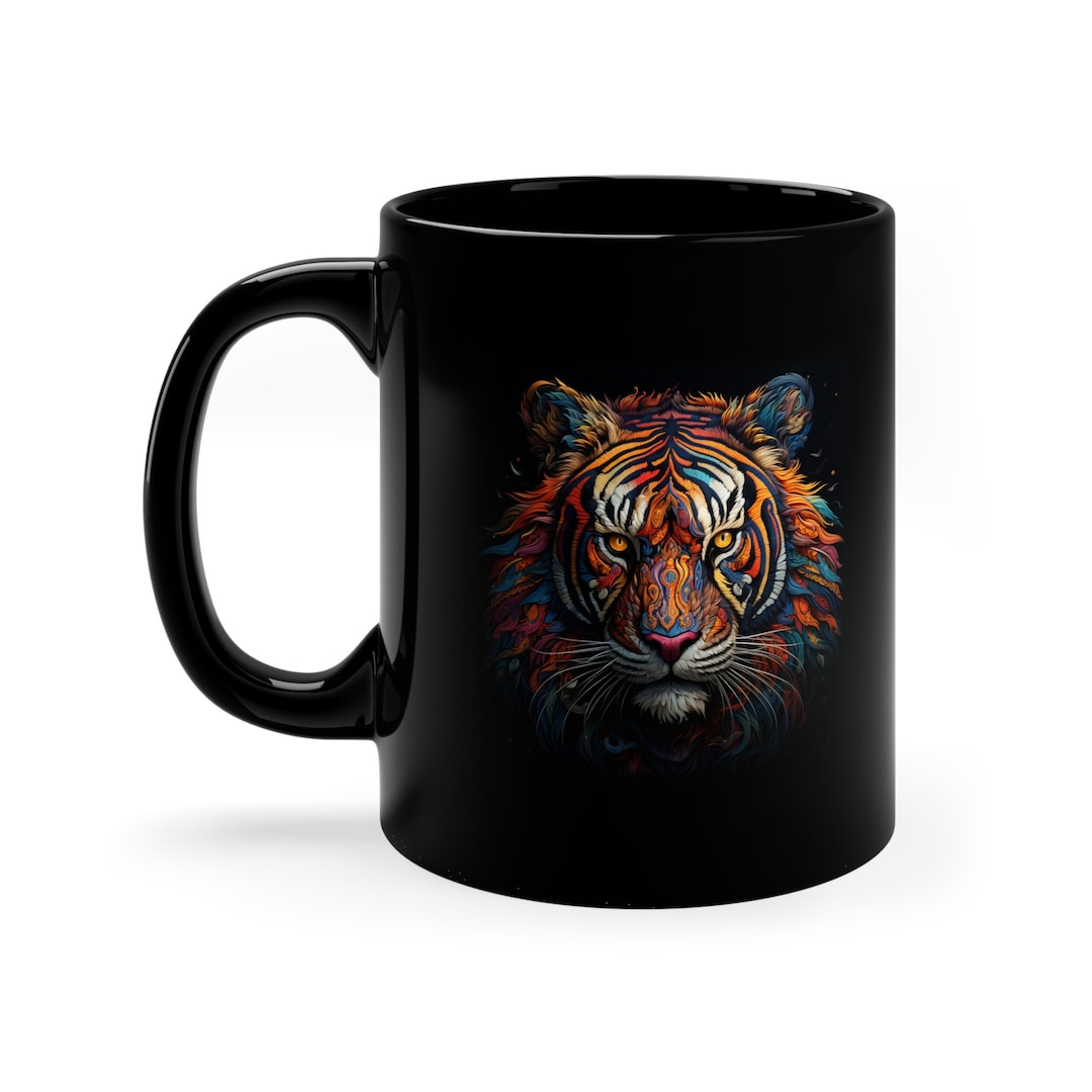 Unleash Your Inner Roar Vibrant Tiger Face Mug - Etsy