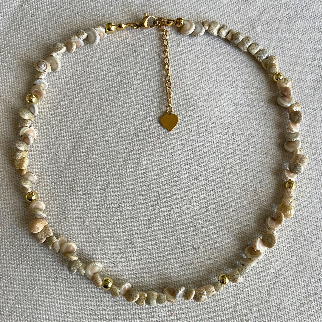 Mini Seashell Choker Necklace: Gold-plated Beach Jewelry - Etsy