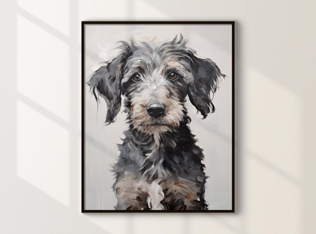 Printable Wall Art of an Aussiedoodle - Etsy