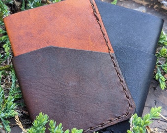 Handmade Rustic Minimalist Leather Wallet - Etsy