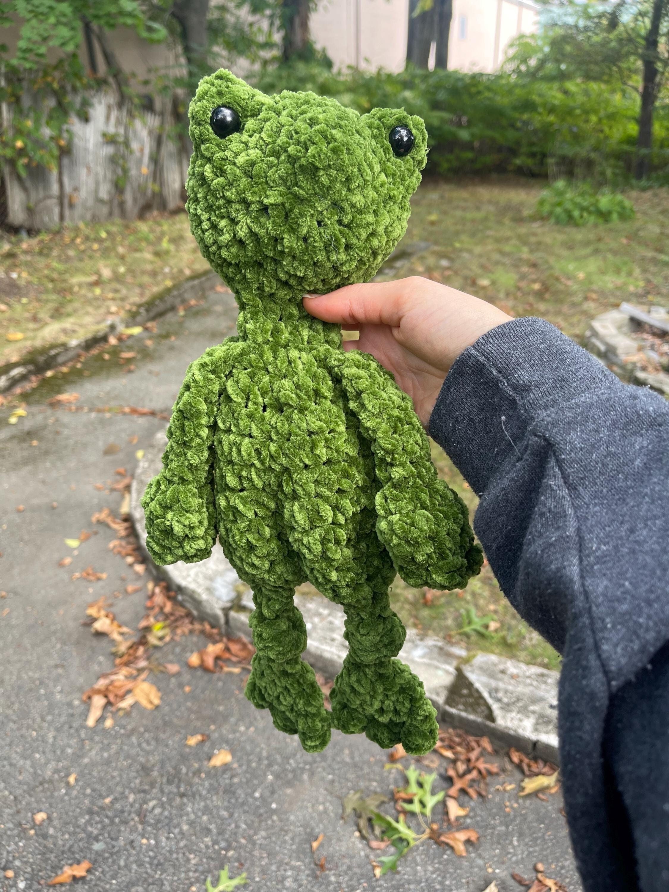 Crochet Frog Knotted Lovey Plush Stuffed Animal Amigurumi - Etsy