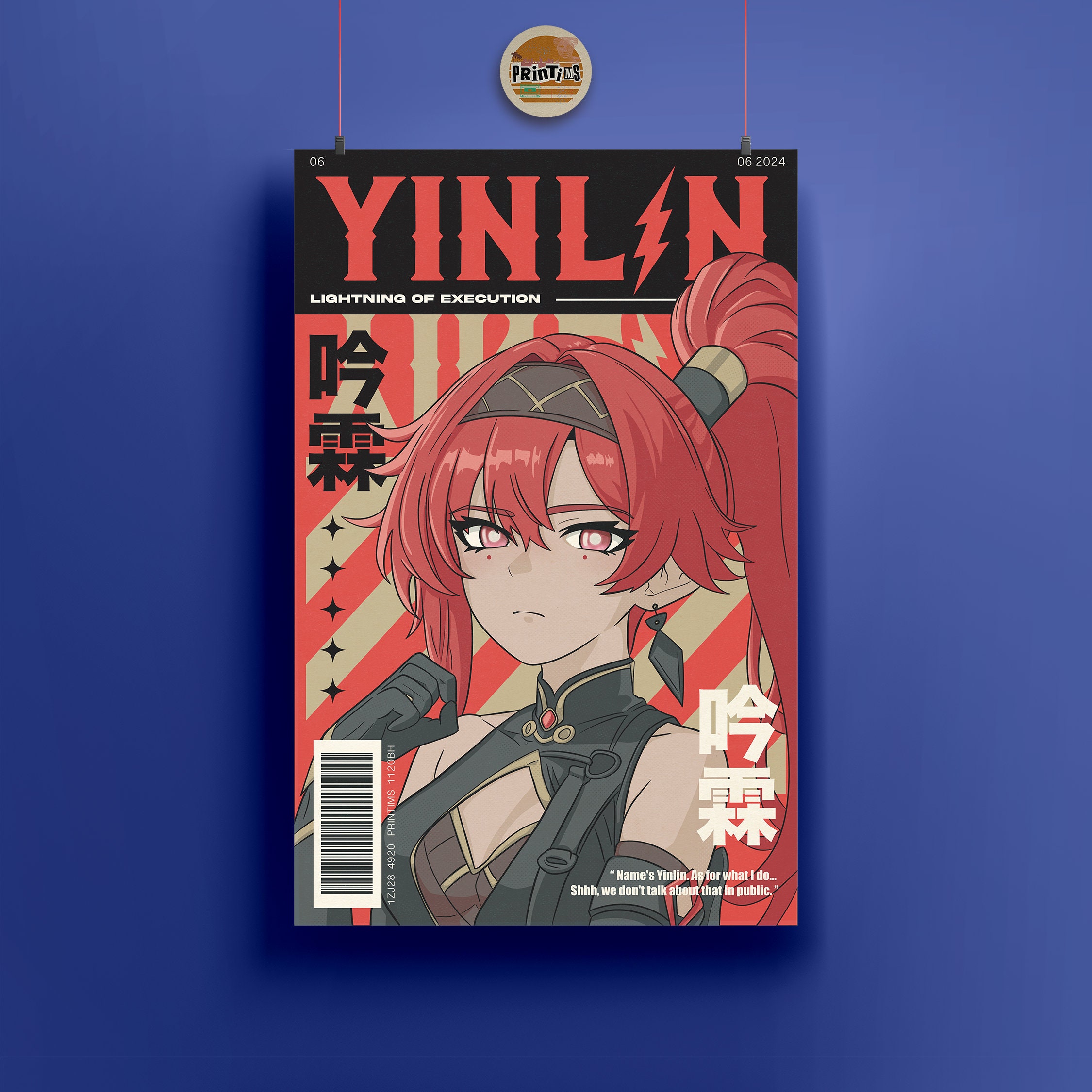 Wuthering Waves - Yinlin "anime Pop Art" Poster - Etsy Canada