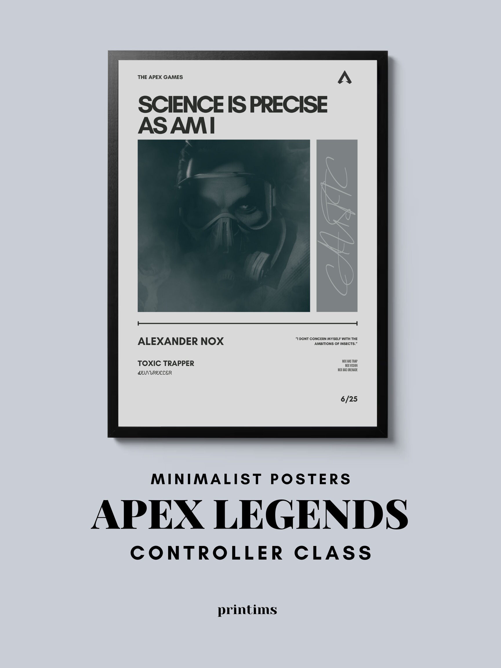 Apex Legends Posters Controller Class Minimalist Wall Art Digital Print ...