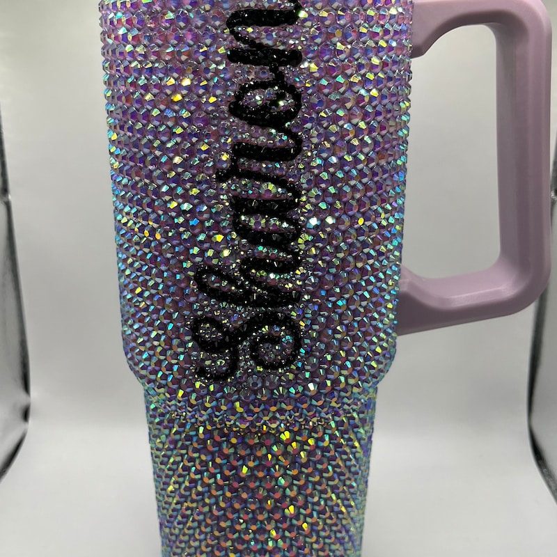 Purple Sparkly Stanley Cup - Etsy