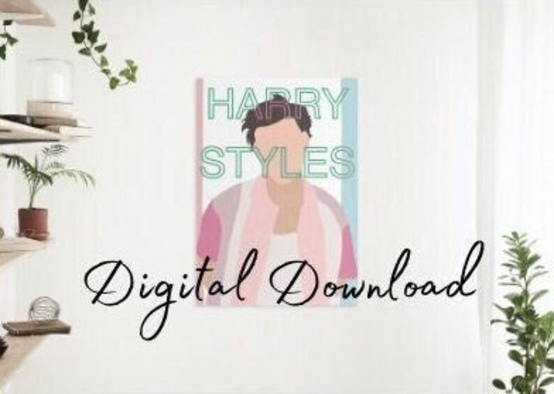 Harry's Styles Inspired Digital Poster Merchalbum - Etsy