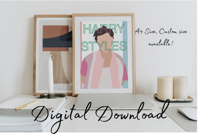 Harry's Styles Inspired Digital Poster Merchalbum - Etsy