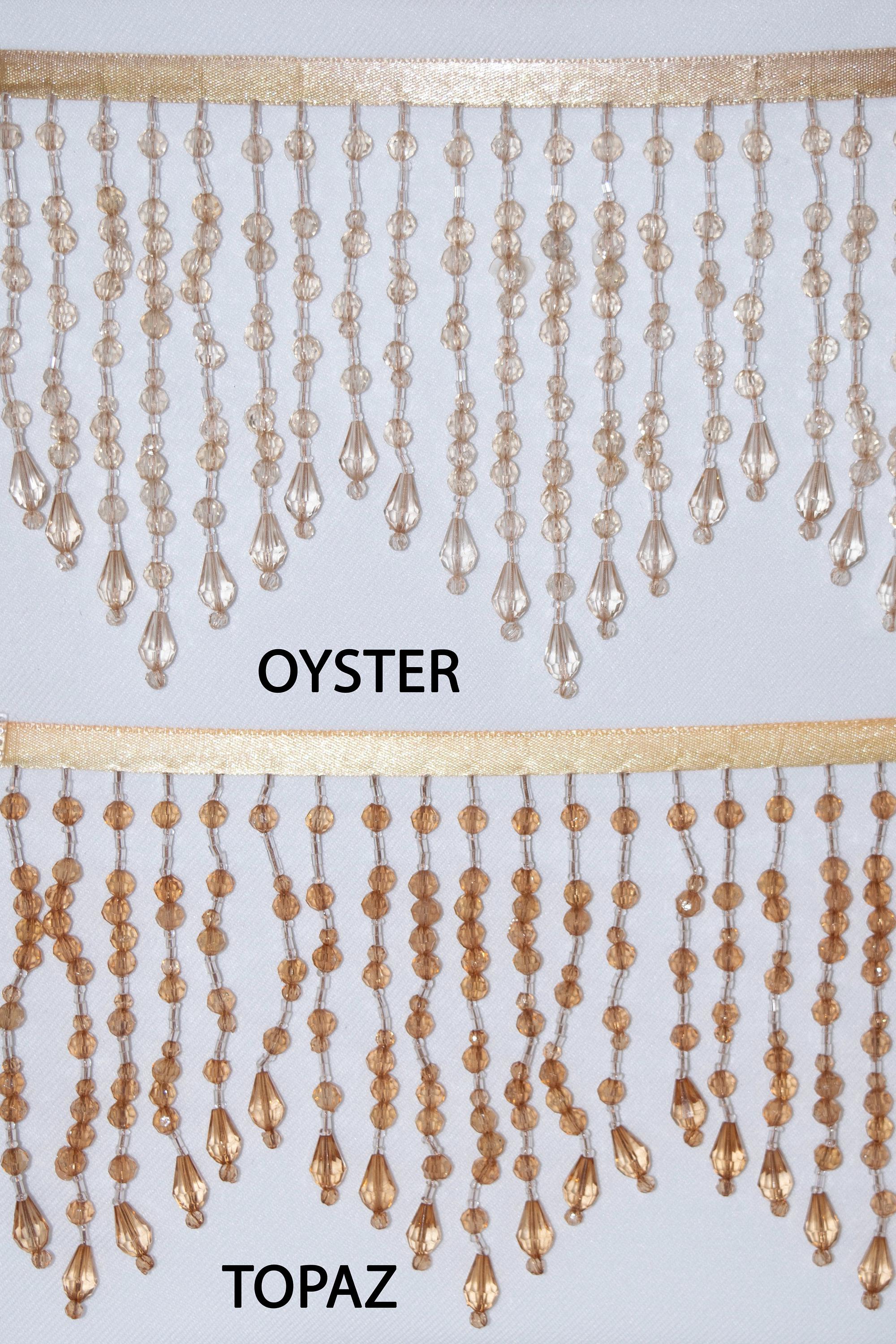 4 7/8" Acrylic Beaded Fringe Trim W/ Accent Seed Beads. From Early ...