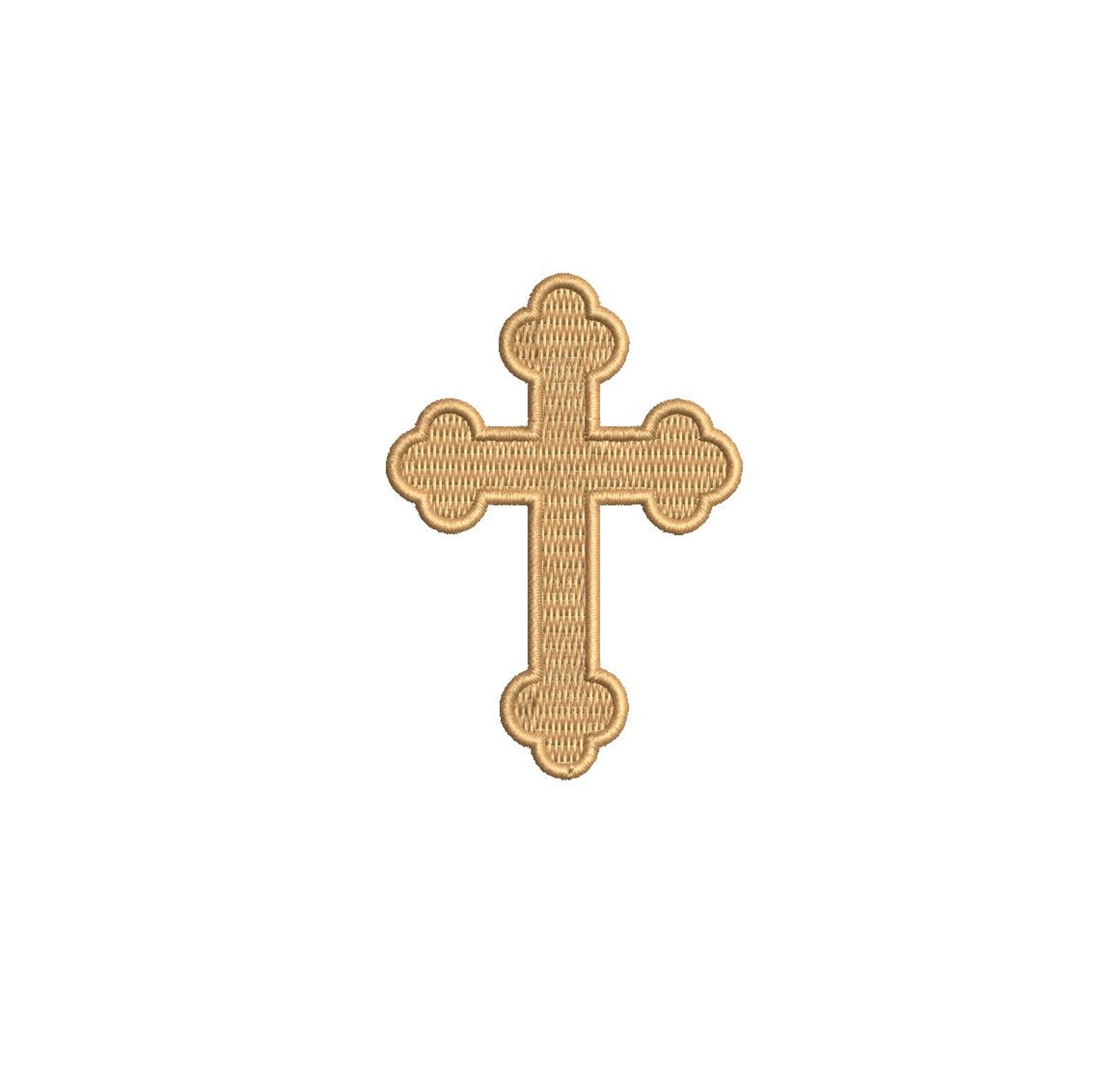 Christian Cross PES DST JEF ++ Machine Embroidery Design, 7 Sizes ...