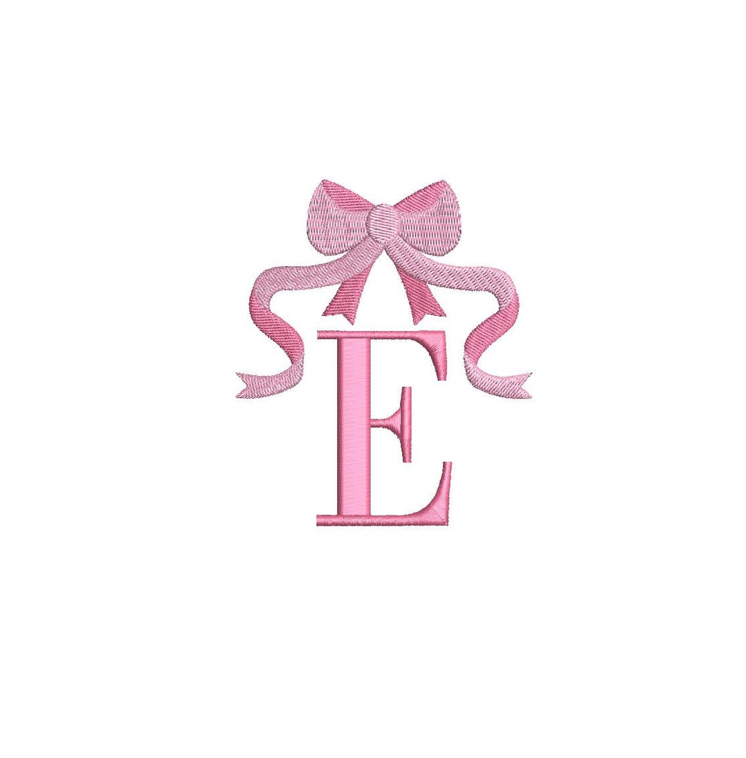 Ribbon Bow Monogram Frame PES DST JEF ++ Machine Embroidery Design, 7 ...