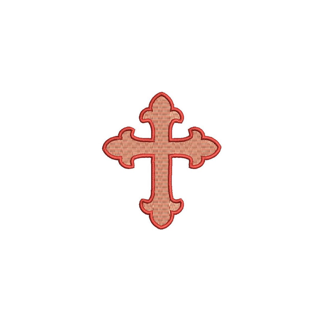 Christian Cross PES DST JEF ++ Machine Embroidery Design, 7 Sizes ...