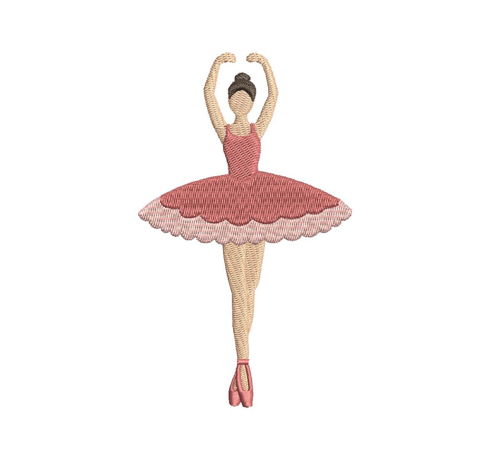 Ballerina Monogram Frame PES DST JEF ++ Machine Embroidery Design, 5 ...