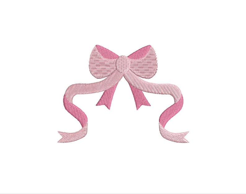 Ribbon Bow Monogram Frame PES DST JEF ++ Machine Embroidery Design, 7 ...