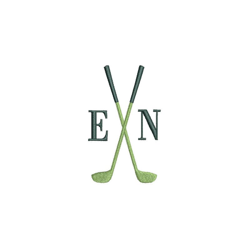 Golf Monogram Font - Etsy