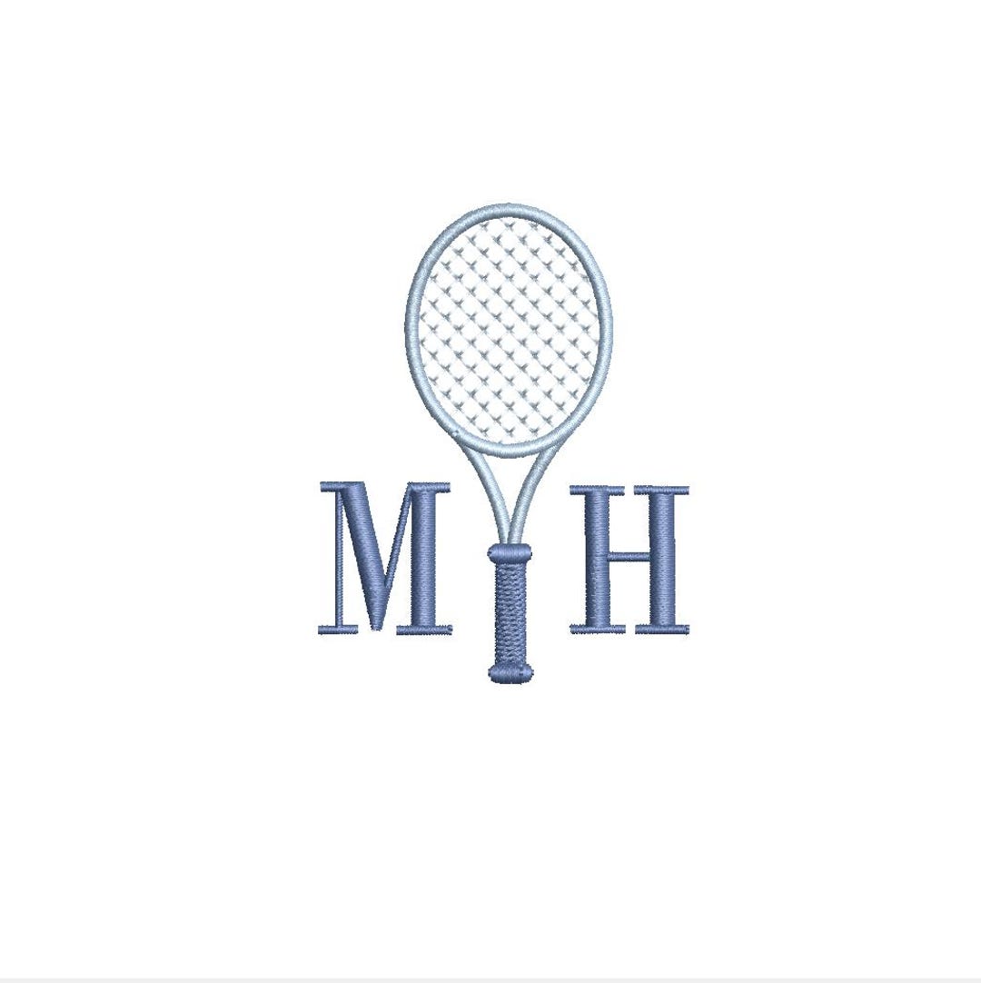 Mini Tennis Monogram Frame PES DST JEF ++ Machine Embroidery Design, 9 ...