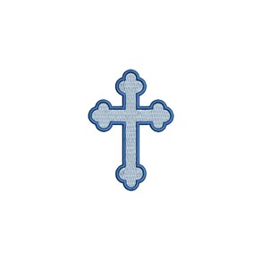 Christian Cross PES DST JEF ++ Machine Embroidery Design, 7 Sizes ...