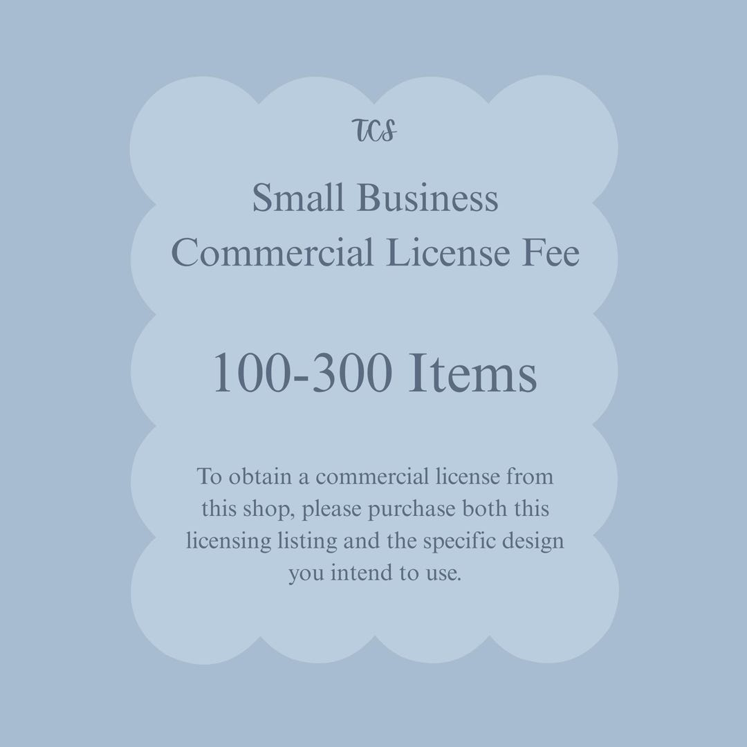 Small Business Limited Commercial License Fee Listing for 100-300 the ...