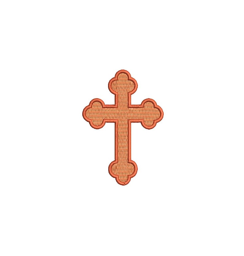 Christian Cross PES DST JEF ++ Machine Embroidery Design, 7 Sizes ...