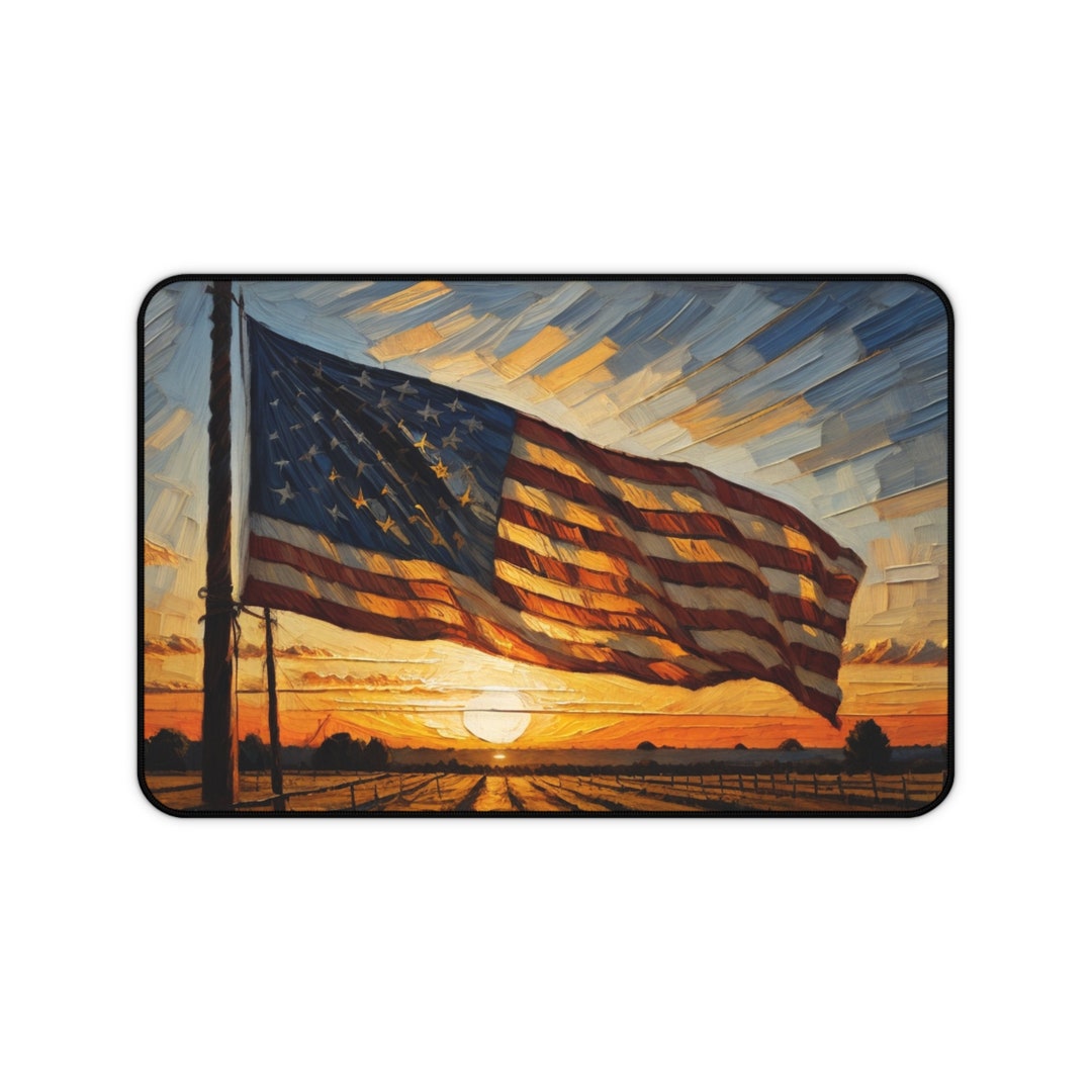 Custom American Flag Desk Mat - Etsy