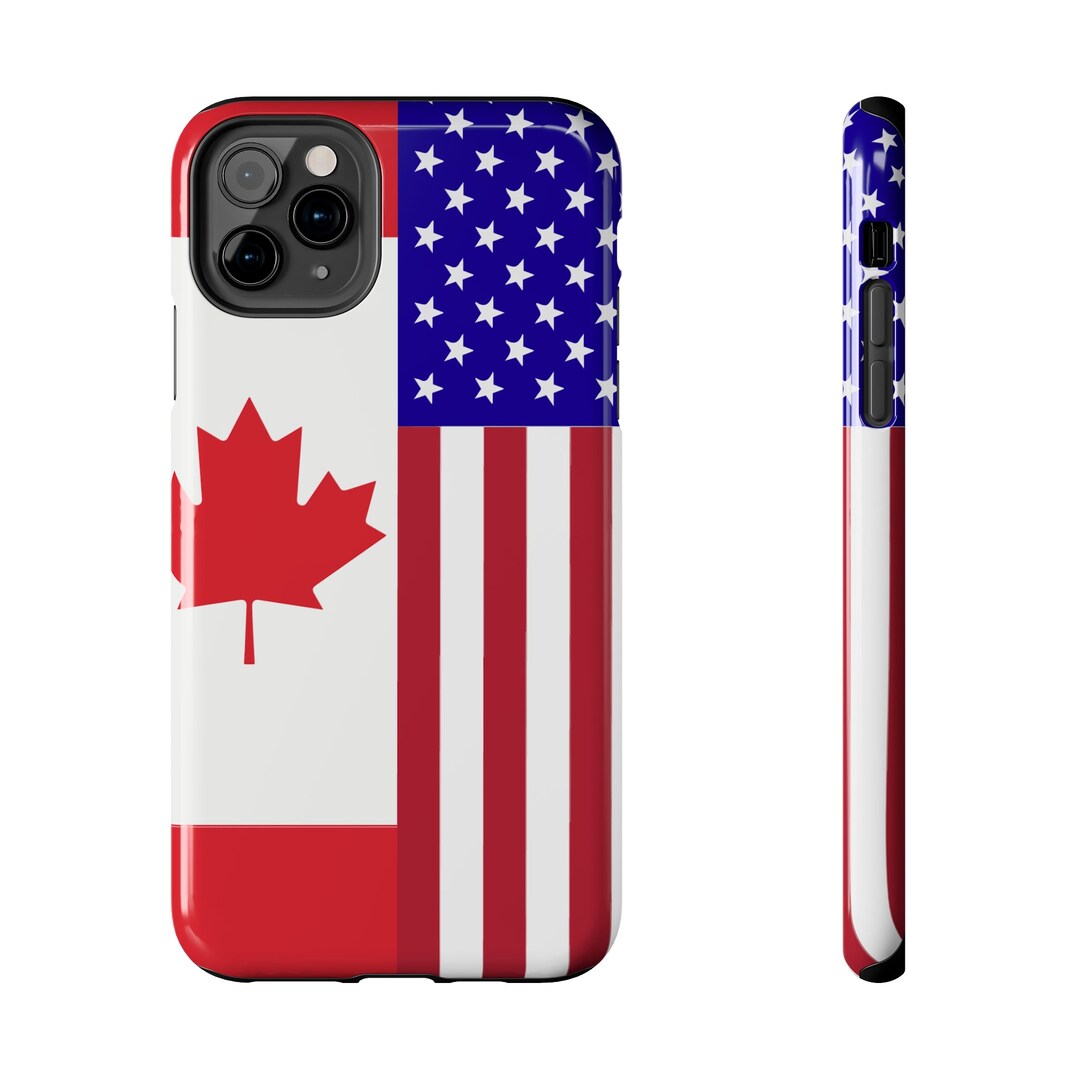 Canadian American Flag Tough Phone Cases - Etsy
