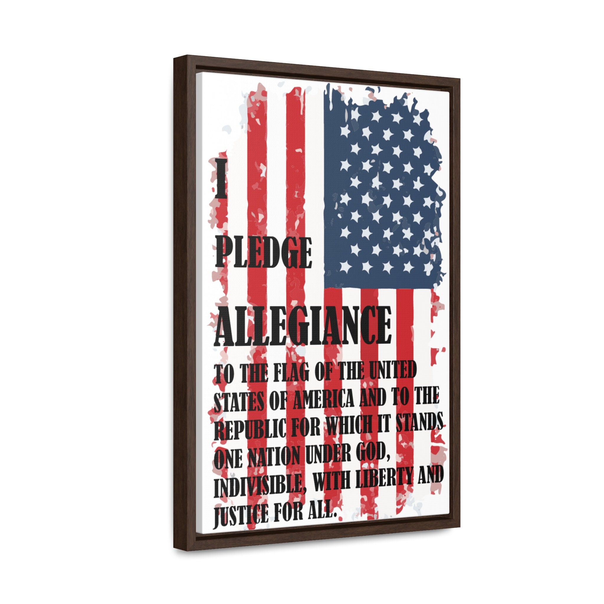 Pledge of Allegiance Canvas Wraps, Vertical Frame - Etsy