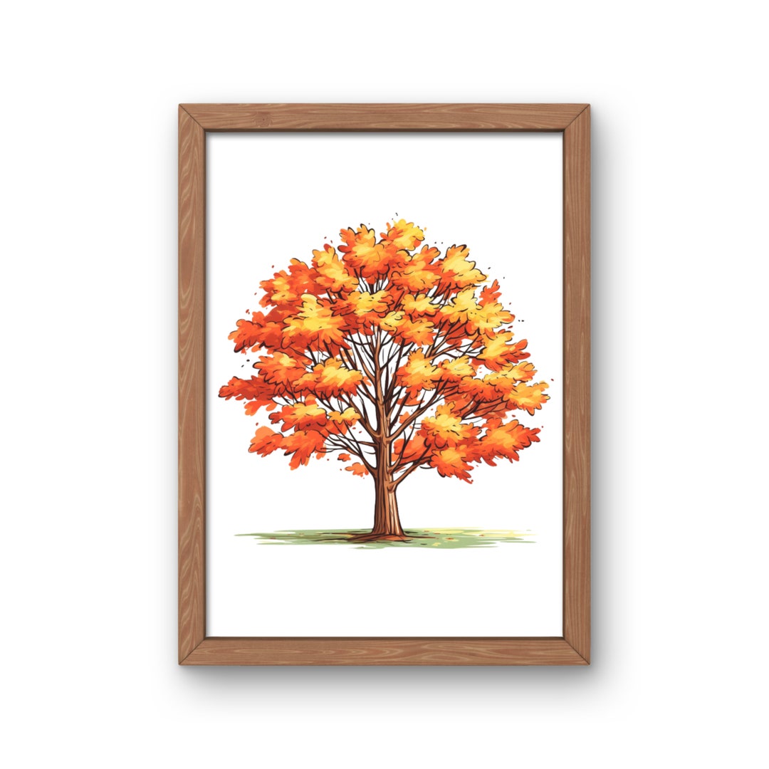 Fall Wall Decor, Fall Printable Art, Autumn Colors, Fall Foliage ...