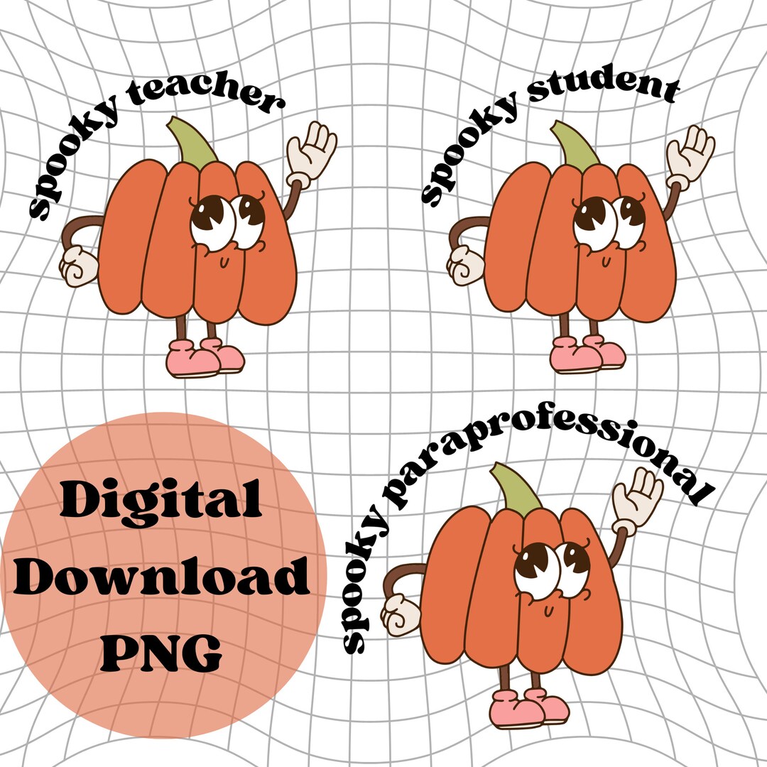 Spooky School Workers Bundle PNG Sublimation, Spooky Teacher Png ...