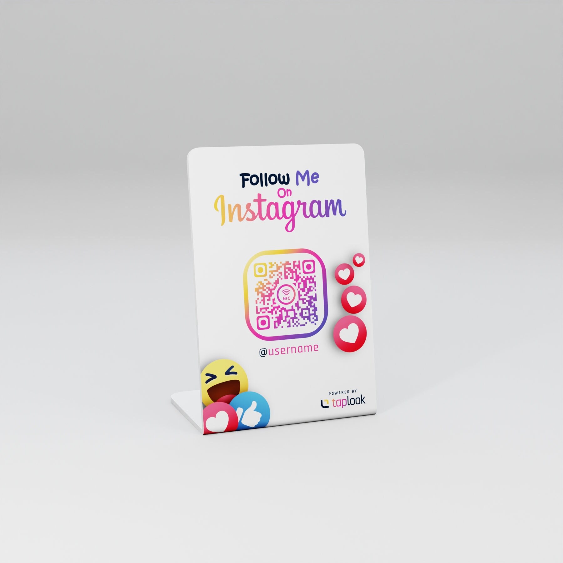Custom Instagram Follow Stand | Social Media QR Code Sign | Payment ...
